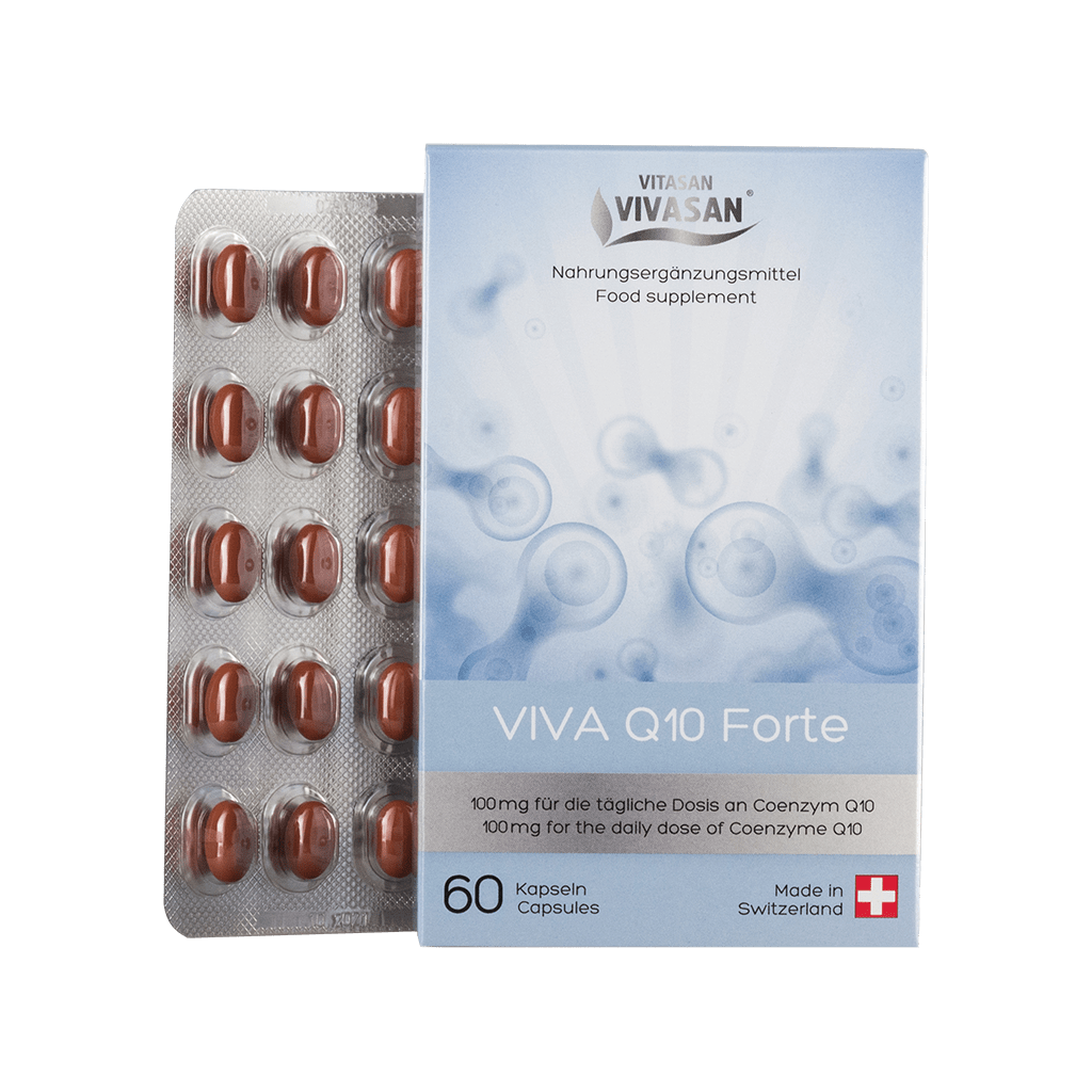Viva Q10 Forte — Coenzyme Q10 (Ubichinone) 100 mg, 60 capsules | VIVASAN.CLUB