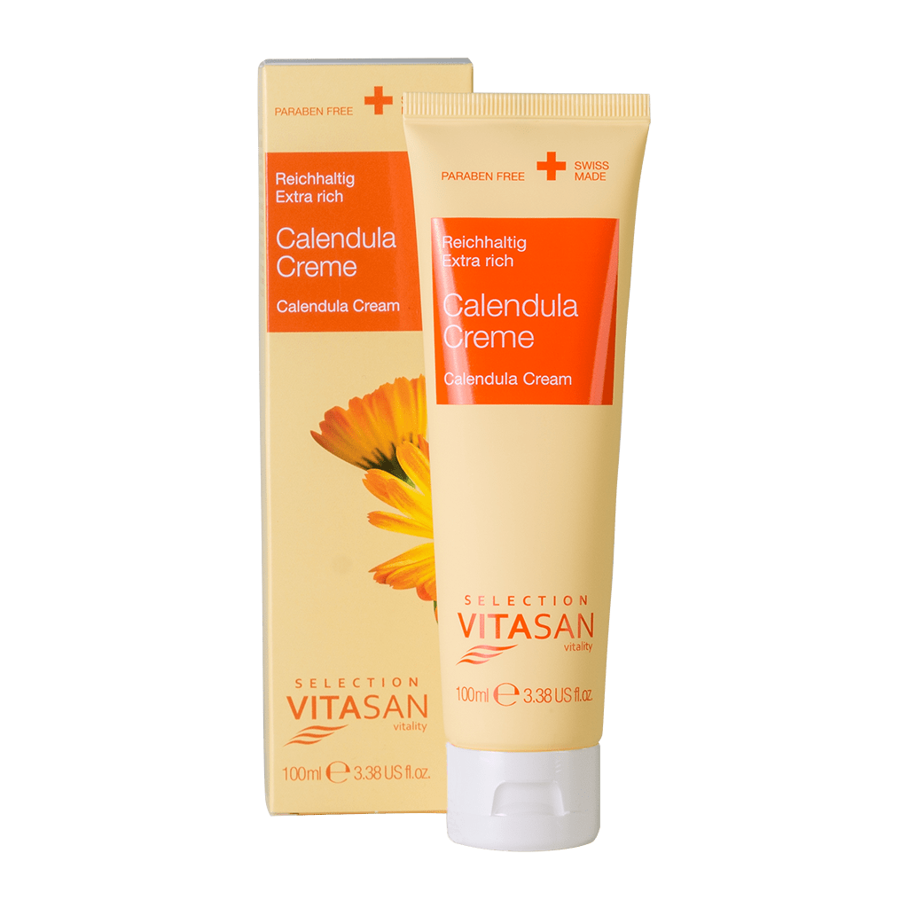 Calendula extra rich care cream for sensitive skin, 100 ml | VIVASAN.CLUB