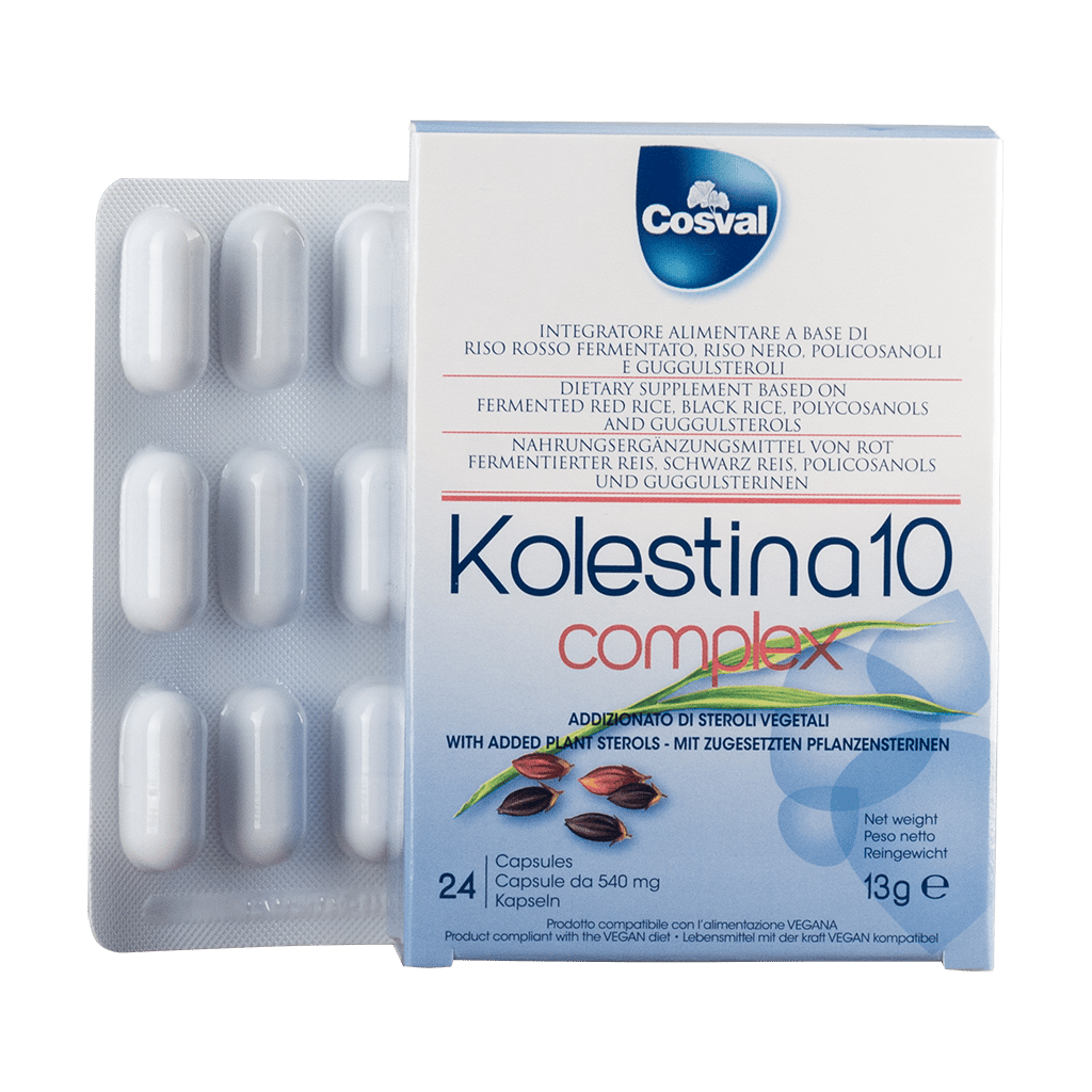 Kolestina 10 Complex fermented red and black rice, 24 capsules | VIVASAN.CLUB